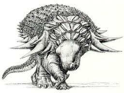 Dinozaurul Denversaurus din America de Nord, un ankylozaur erbivor ...